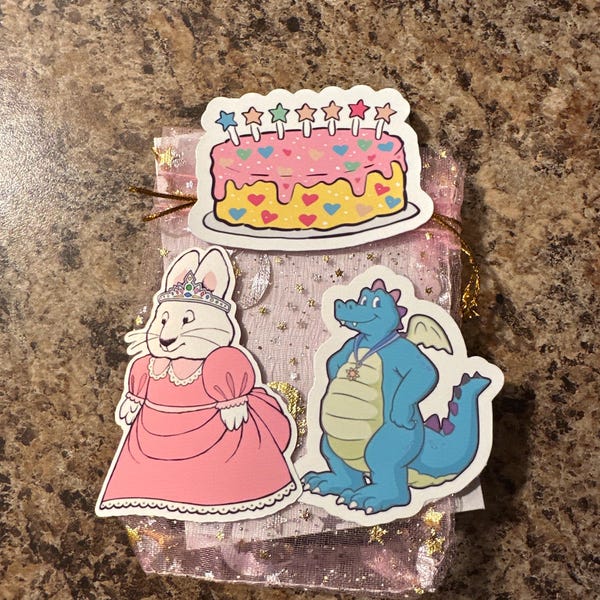 Max and Ruby Inspired Cake Sticker Stickers - Etsy