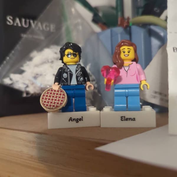 Custom Lego Minifigures Couples Gift, Wedding Lego Figure Art ...
