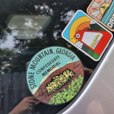 Vintage 1950's Stone Mountain GA Georgia Atlanta Retro Travel Decal ...