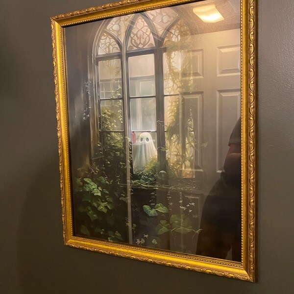 Ghost Outside Looking In, Vintage Poster, Art Poster Print, Dark ...