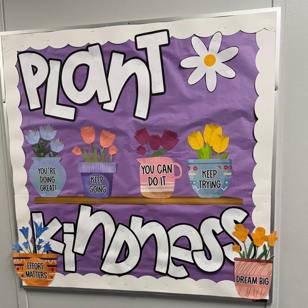 Spring Summer Bulletin Board | Mental Health Bulletin Board | Growing ...