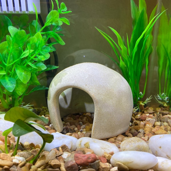 Small Fish Hide MADE TO ORDER - Betta Fish Cave - Small Aquarium Decor ...