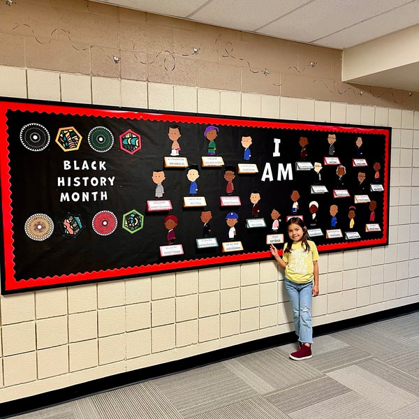 Black History Month Bulletin Board - SEL - Interactive - Etsy