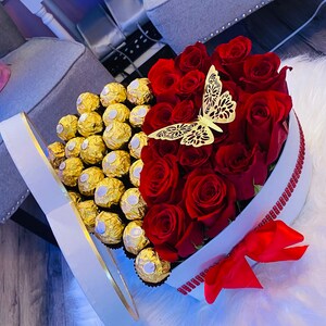 Premium Quality European Style Flower Heart Shaped Box - Etsy