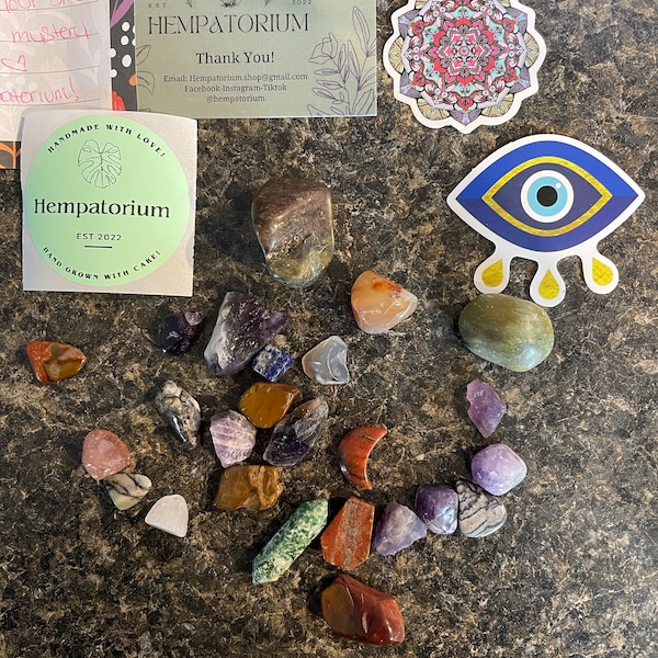 Mystery Crystal Scoop Box, Mystery Tumblers, Stones, Cluster, Raw ...