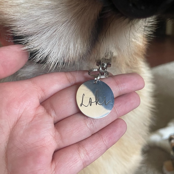 Microchip Dog Tag, Custom Dog Tag, Microchipped, Pet Tag, Dog ID Tag ...