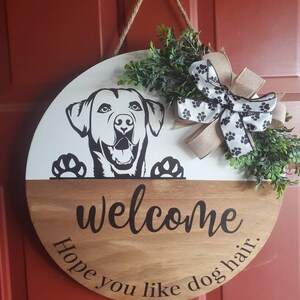 Address Round Wooden Door Hanger Sizes House Number Street - Etsy