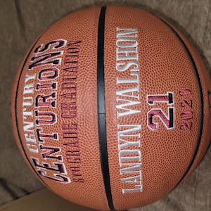 Custom Embroidered Basketball/memory Ball/award/keepsake/trophy/senior ...