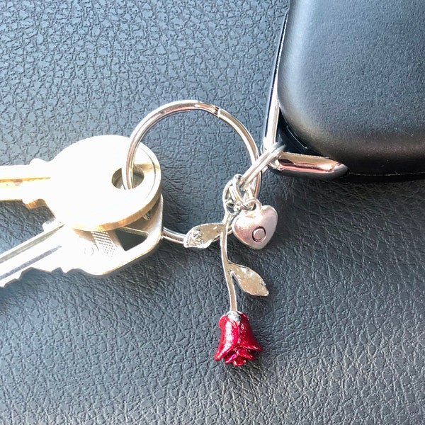 Stop Sign Keychain VERY SMALL Stop Sign Keyring Initial Keychain ...