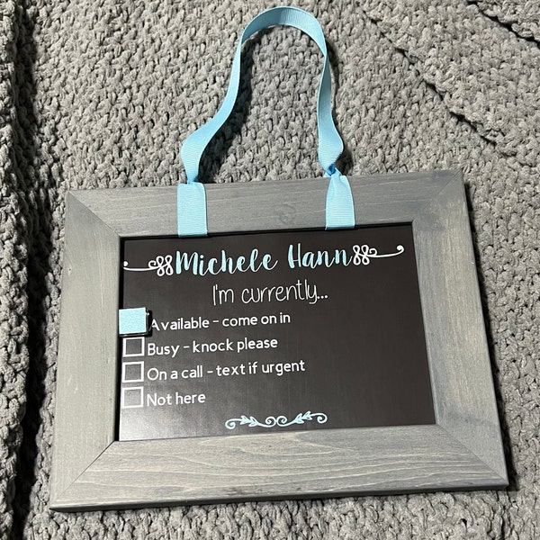 Office Message Board Sign,unavailable Sign,not Here Door Sign,i'm ...