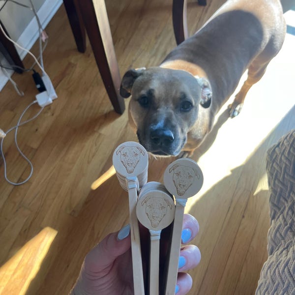 Signature Dog Drink Stir Stick, I Do Too Wood Engraved Cocktail Sticks ...