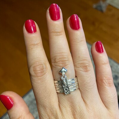 7 Day Ring, Seven Day Ring, Gold 7 Day Ring - Etsy