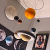 Hand Painted Solar System Model Hanging, Solar Mobile, Sun and Planets ...