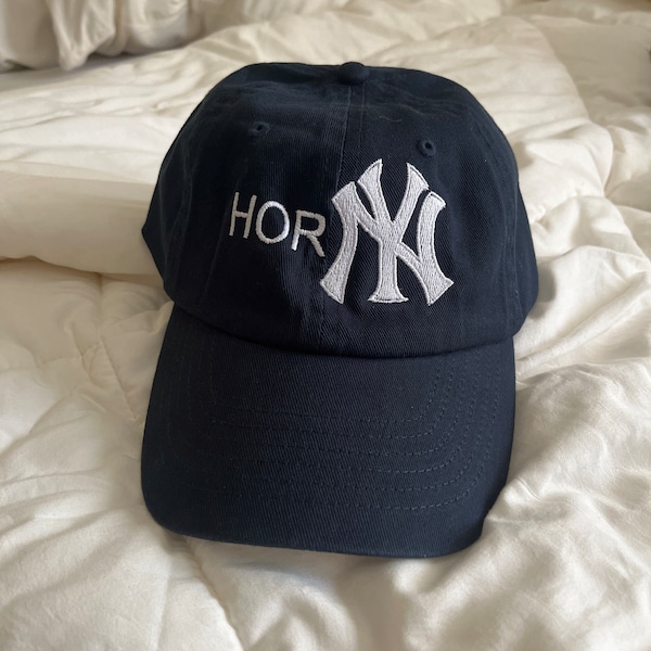 Horny New York Hat Embroidered Dad Hat Women's Baseball Cap Man Hat ...
