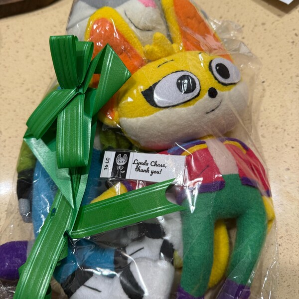 Rivulet Plushie, Blue Slugcat Plush, Handmade Stuffed Animal, 11.8 In ...