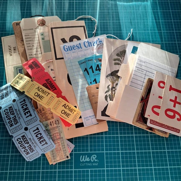 Junk Journal Tickets, Tags, and Cards, Junk Journals Embellishments ...
