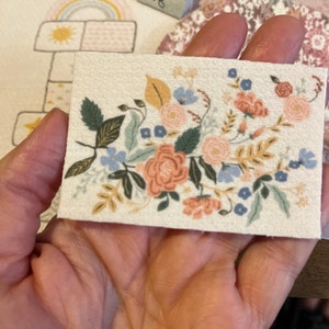 Pink Flower Dollhouse Rug - Etsy