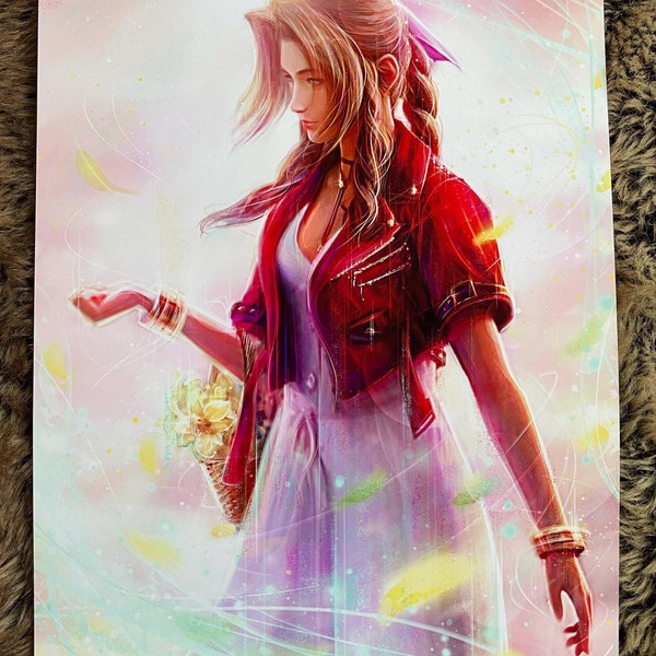 Aerith Final Fantasy VII Remake - Limited Edition Fine Art Print -FF7 ...