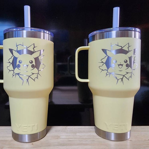 Yeti 20oz Cup Laser Engraved, Your Name and Choose Your Font - Etsy