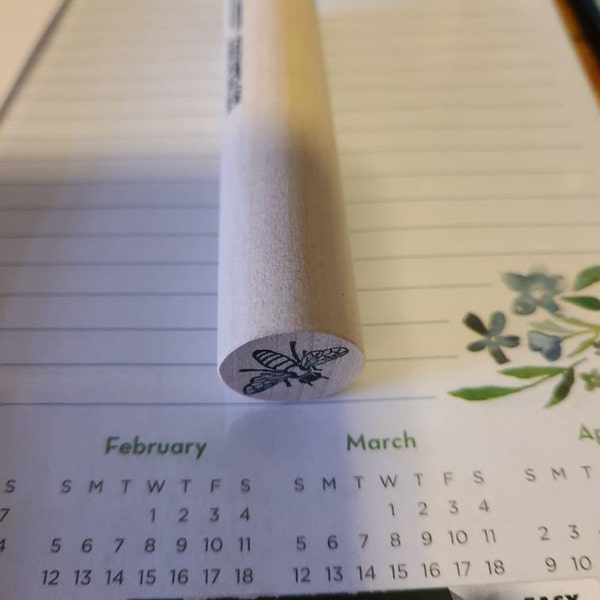 Large Bee Rubber Stamp - Etsy