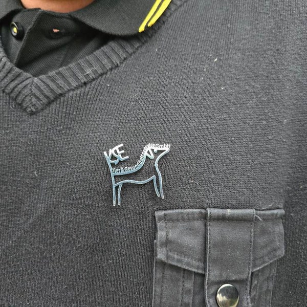 Custom Brooch Logo | Personalized Badge Pin Business Company Logo ...