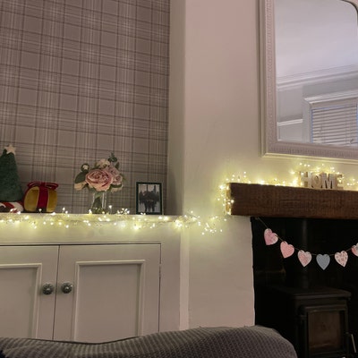 Clear Crystal LED Light Garland - Etsy UK