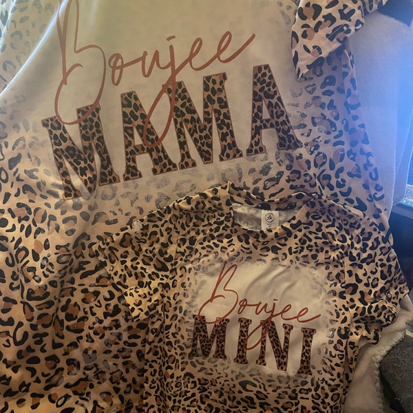 Boujee Mama and Mini PNG Boujee Mom and Daughter Sublimation Design ...