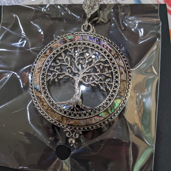 Tree of Life With Abalone 6 Times Magnifier Magnifying Glass Top ...