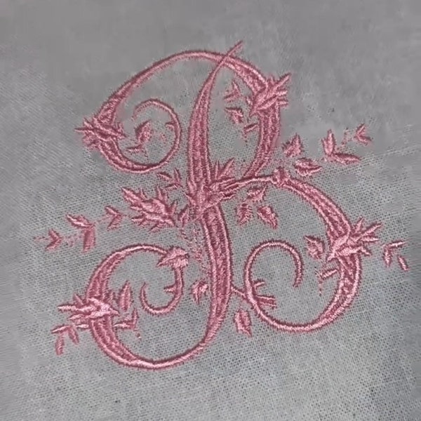 Machine Embroidery Design Capital Letter B Digitized Victorian Alphabet ...