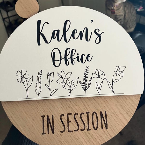 Working From Home Sign, Do Not Disturb Sign, Door Hanger, Wreath Sign ...