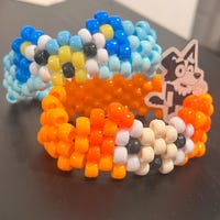 Bluey and Bingo Kandi Cuffs - Etsy Canada