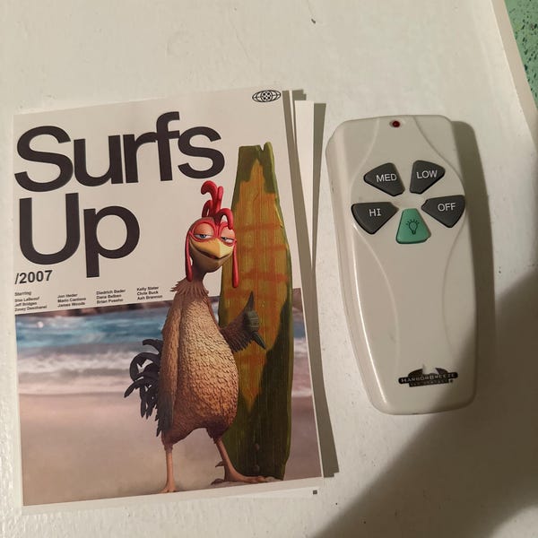 Surfs up Chicken Joe Poster: Retro Movie Art Print - Etsy