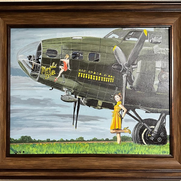 Classic Pinup P-40 Warhawk Aircraft Poster WWII Fighter Plane Photo ...