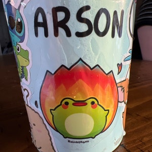 Arson Frog Hard Enamel Pin - Etsy