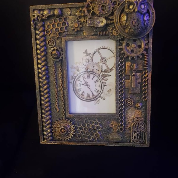 Steampunk Clock, Desk Clock, Unique Clock, Steampunk Decor, Handmade ...