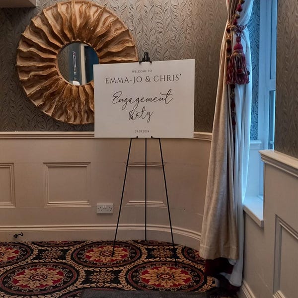 MINIMALIST Arch Wedding Welcome Sign, A1 or A2, Simple Welcome Sign ...