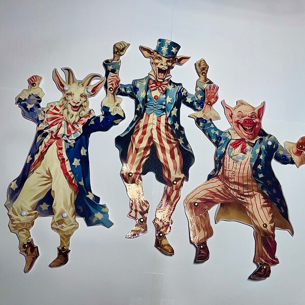 Nancy the Rabbit Movable Paper Doll • Vintage-inspired DIY Craft Kit ...