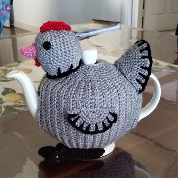 Chicken Tea Cosy PDF Crochet Pattern Easter Decor Spring Teapot Cover ...