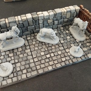 Domesticated Animals 28mm D&D Horses, Cats, Dogs, and Sheep Tabletop ...