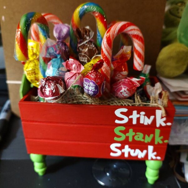 Grinchmas Mini Christmas Crate/ Christmas Tiered Tray Decor - Etsy UK