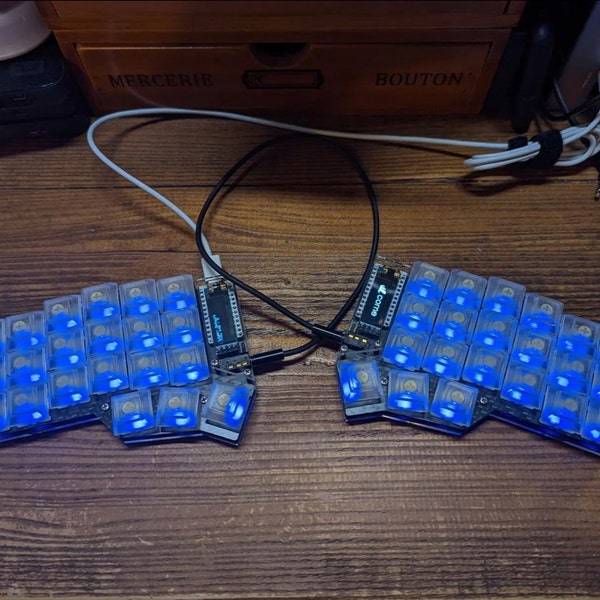Pre-soldered Crkbd V3 MX (corne Keyboard) DIY Mechanical Ergonomic ...