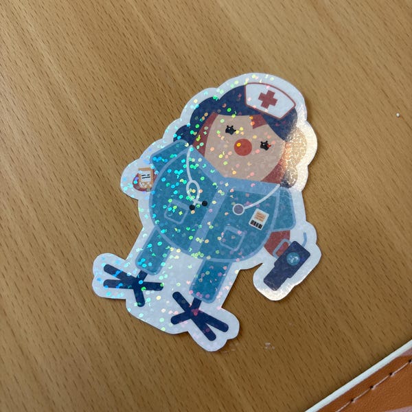 Nurse Bird Vinyl Sticker - Etsy