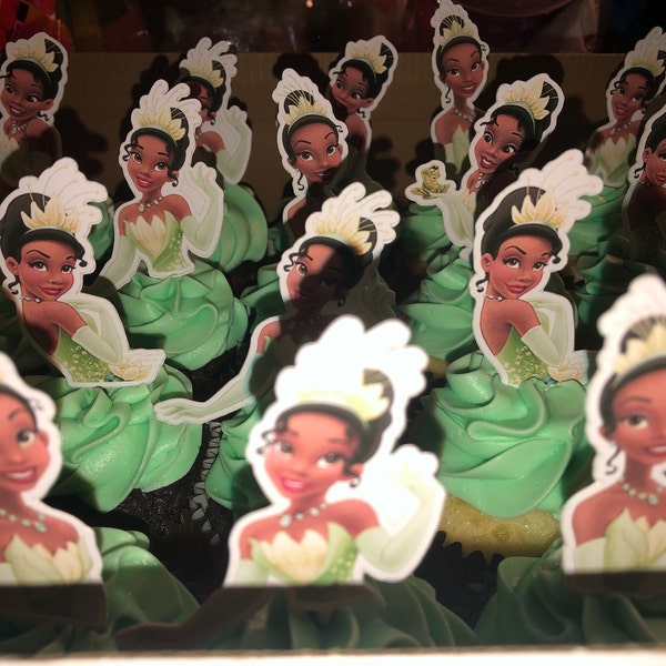 Princess Tiana Cupcake Topper, Princess Tiana Printable Cupcake Topper ...