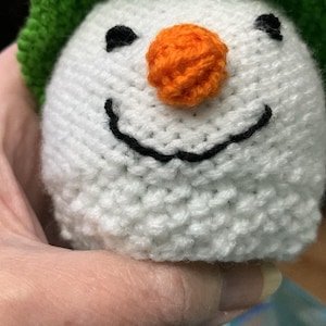 Snowman Chocolate Orange Cover - Knitting Pattern - Etsy UK