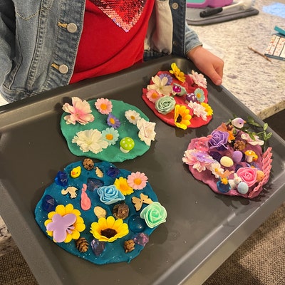 Fairy Garden Play Dough Kit,sensory Kit, Play Dough Set, Girls Gift ...