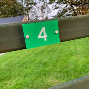 Acrylic Plastic House Number Slate Gate Sign Plaque Modern | Etsy