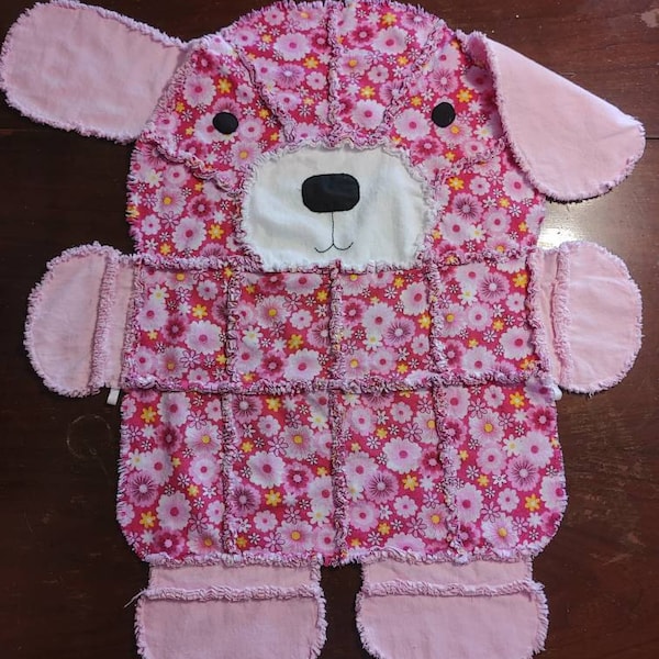 PDF Pattern for Puppy Shaped Rag Quilt-baby Quilt. - Etsy