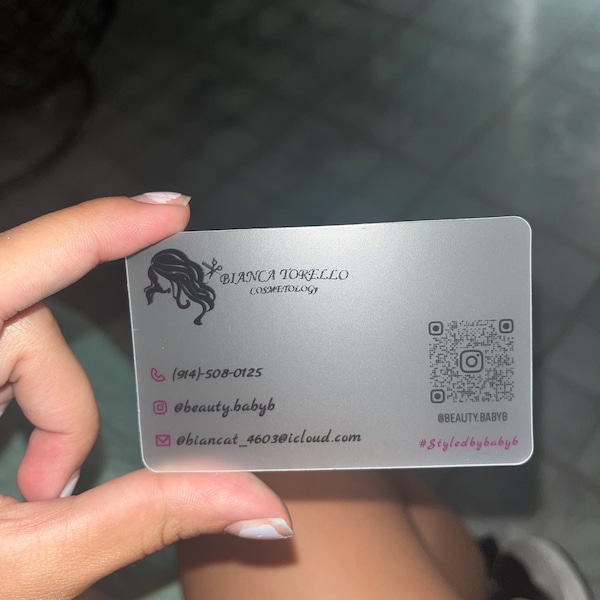 Translucent Business Cards, Matte Plastic Cards, Frosted Plastic ...