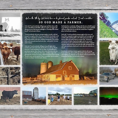 So God Made a Farmer by Paul Harvey Canvas Print, so God Made a Farmer ...