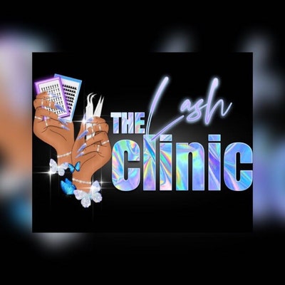 Holographic Lash Logo Design, Logo, Eyelash Premade Logo, Logo Template ...